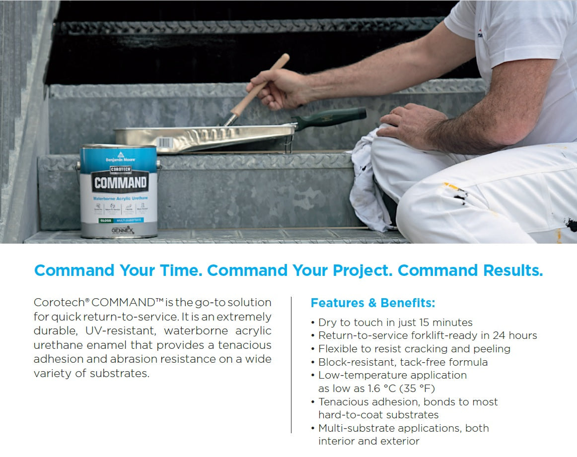 COMMAND by Corotech - Waterborne Acrylic Urethane – Living In Colours - Benjamin Moore
